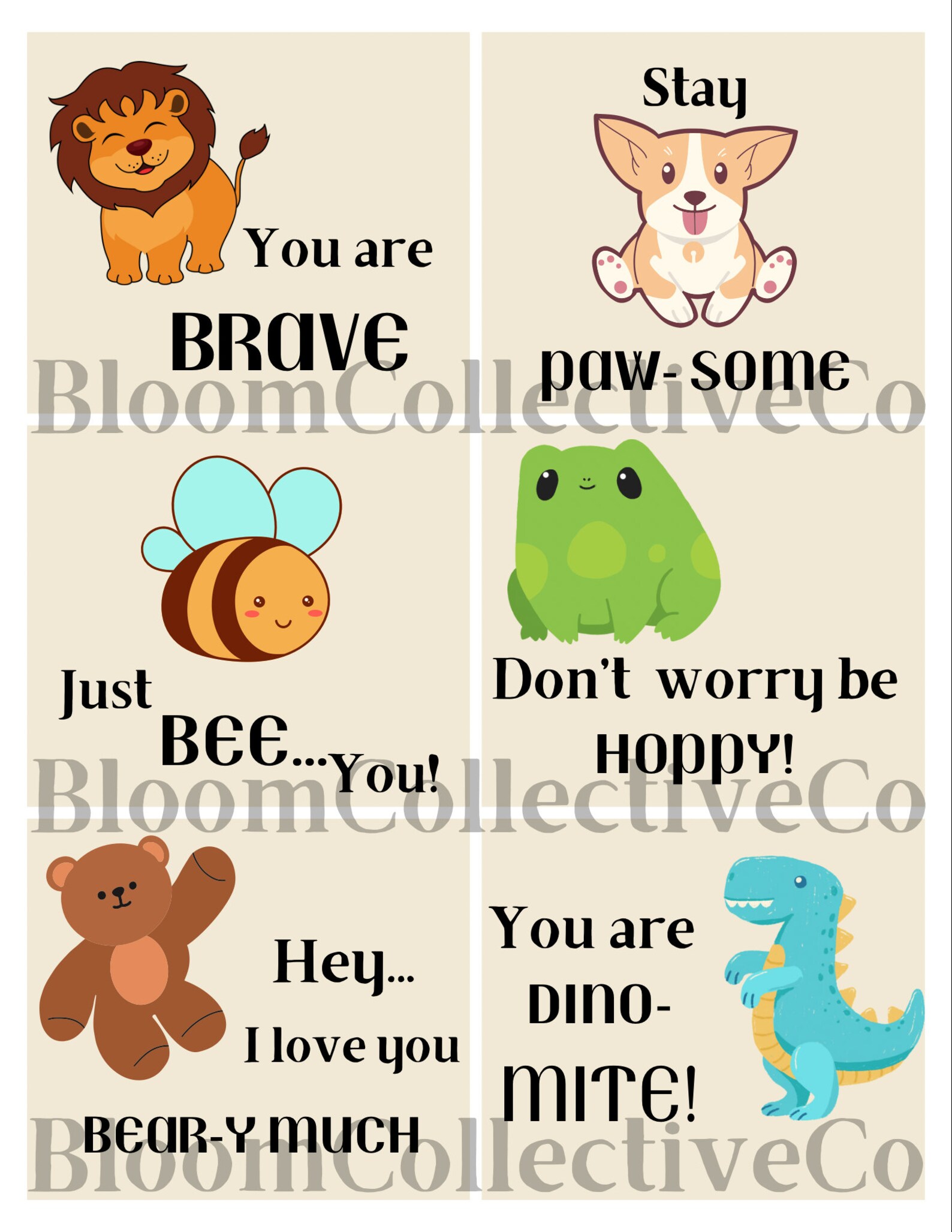 Printable Lunchbox Notes for Kids - 24 Inspirational Messages for ...