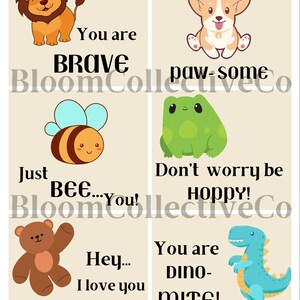 Printable Lunchbox Notes for Kids 24 Inspirational Messages for ...