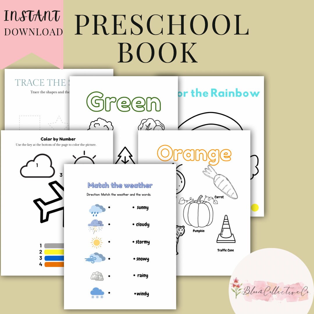 PRESCHOOL Morning Menu, Homeschool Morning Menu, Morning Menu ...
