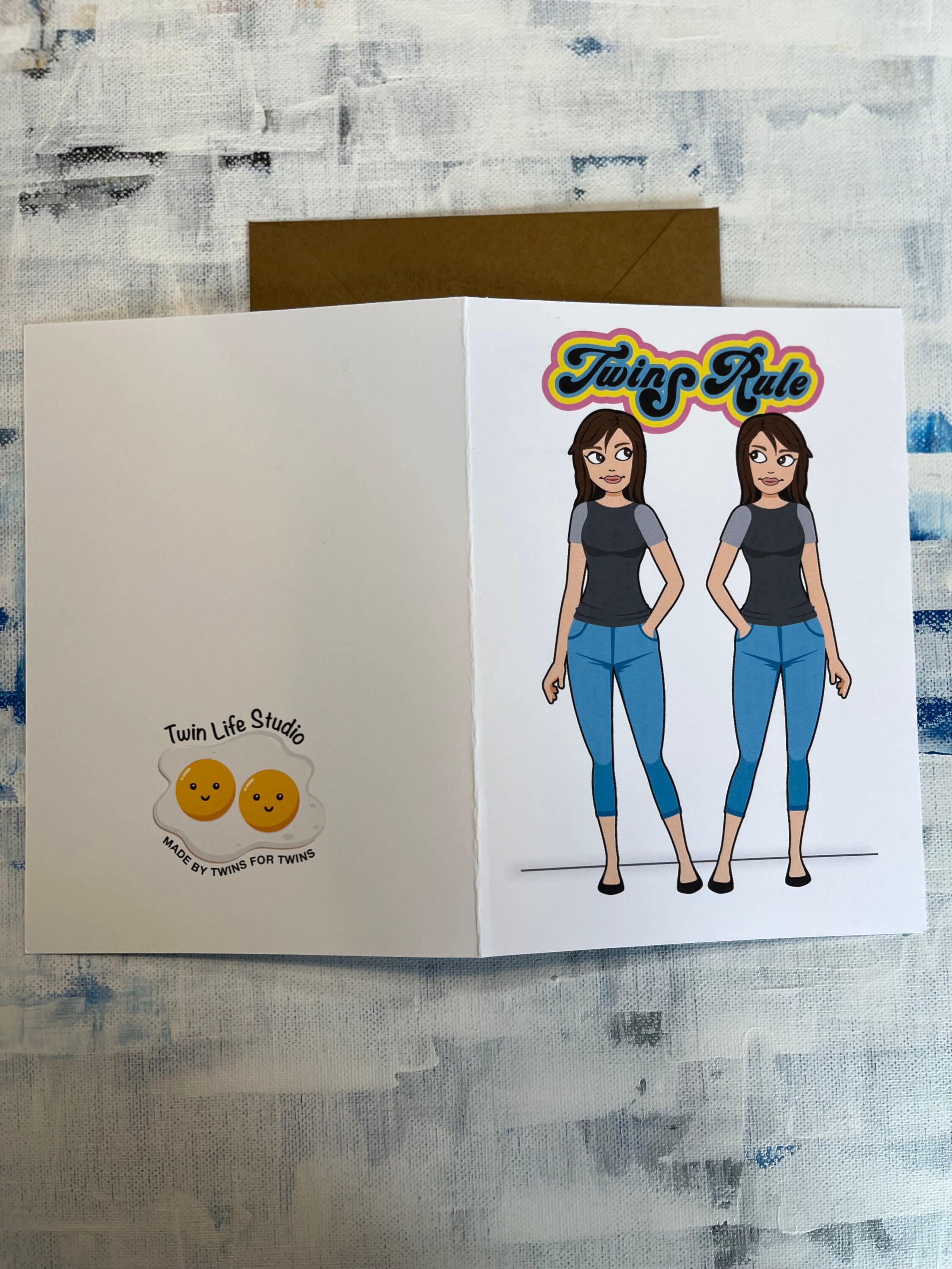 Funny Twin Birthday Card - Twin Birthday Card - Twin Card - Twins Rule ...