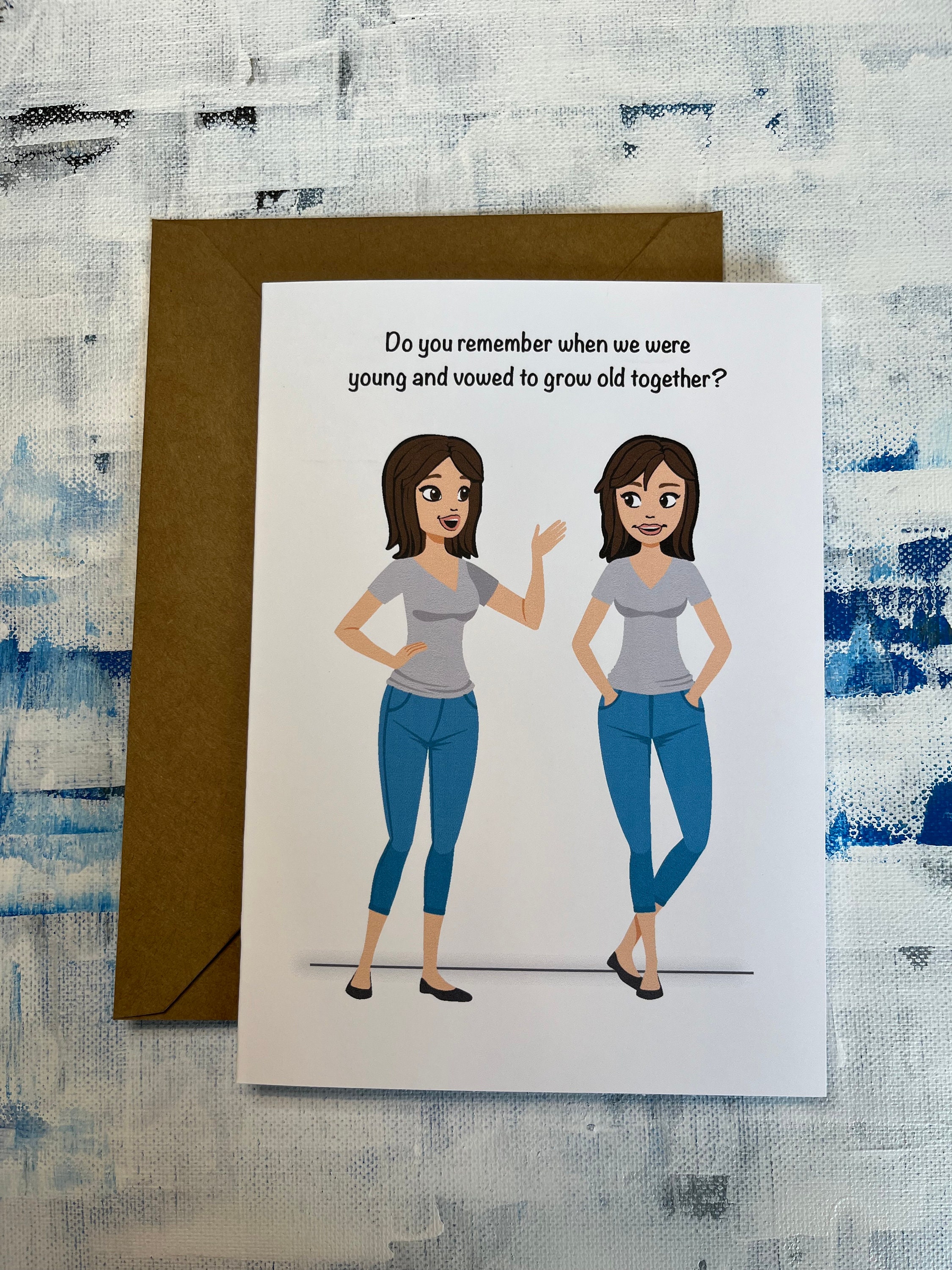Funny Twin Birthday Card - Twin Birthday Card - Twin Card - Old ...