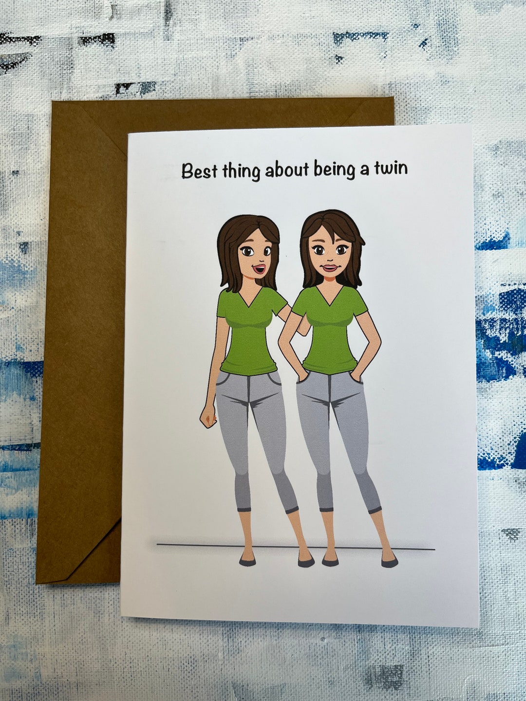 Sweet Twin Birthday Card - Twin Birthday Card - Twin Card - Best Thing ...