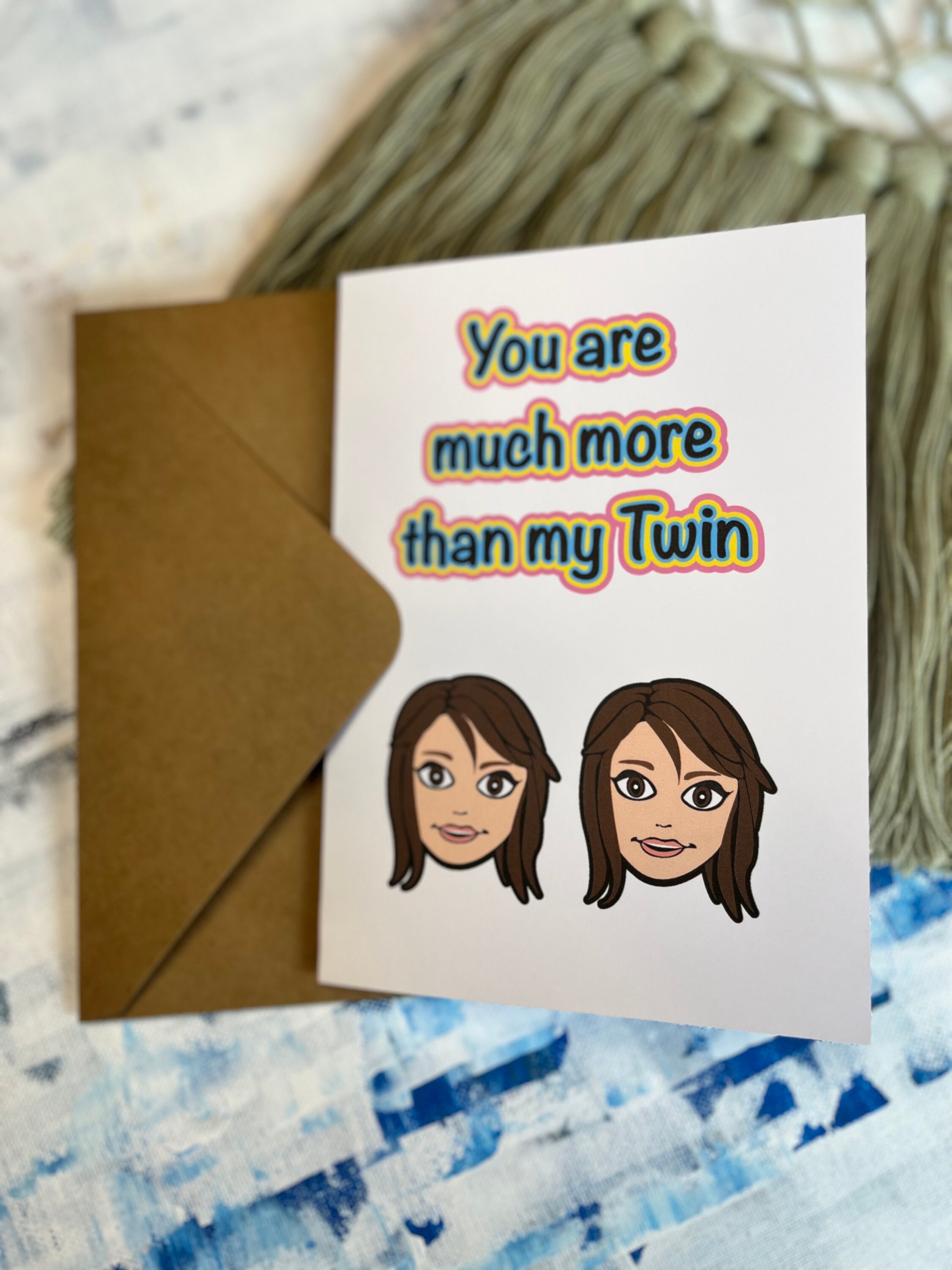 Funny Twin Birthday Card - Twin Birthday Card - Twin Card - Much More ...