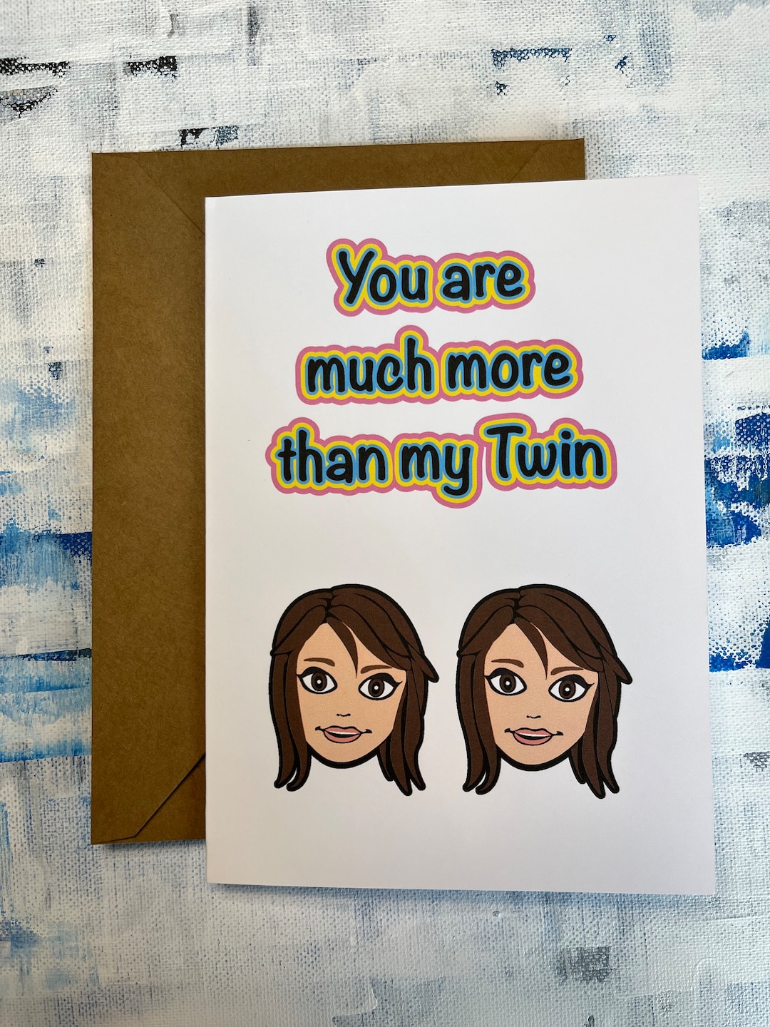 Funny Twin Birthday Card - Twin Birthday Card - Twin Card - Much More ...