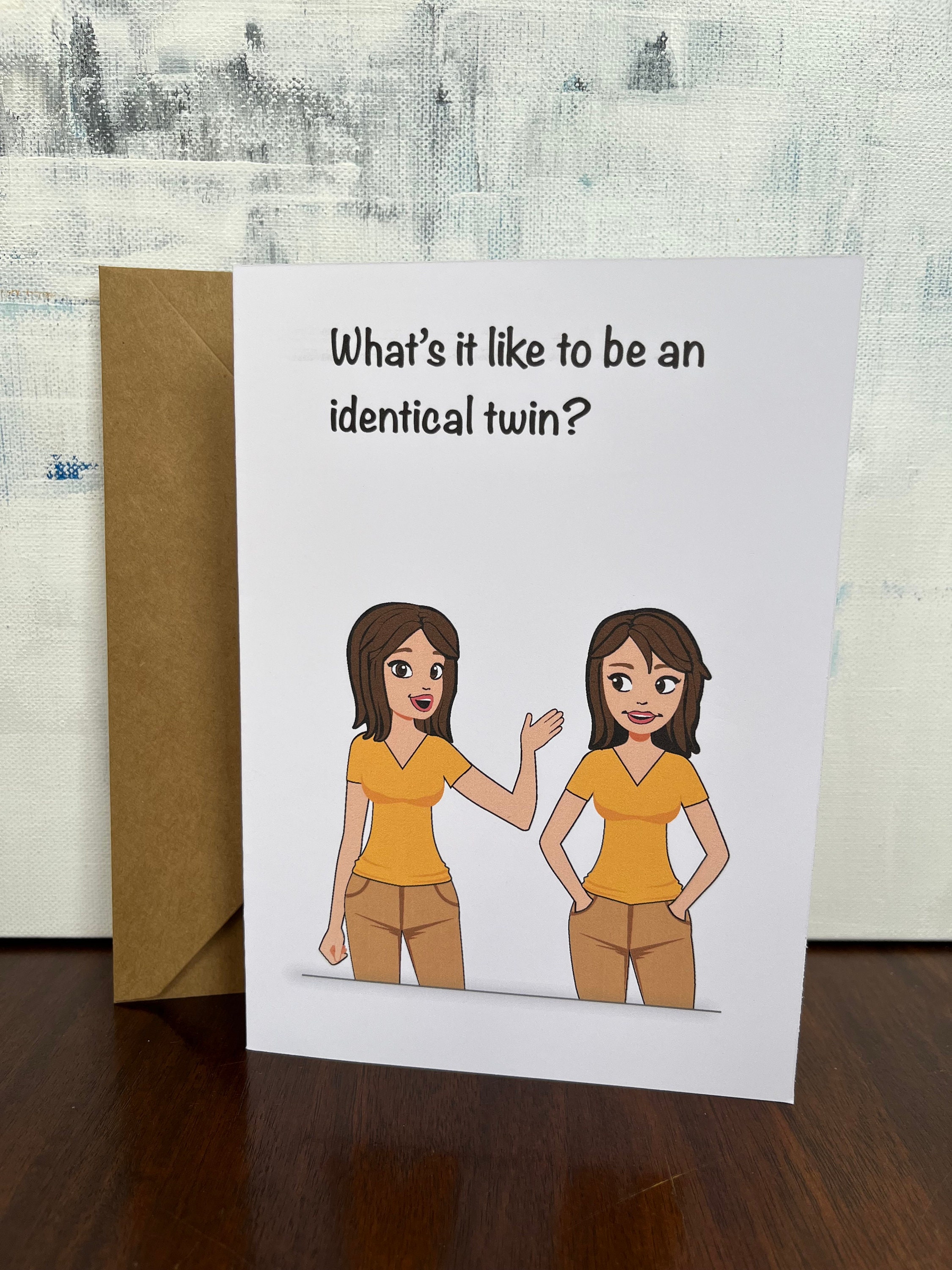 Funny Twin Birthday Card - Twin Birthday Card - Twin Card - What's It ...