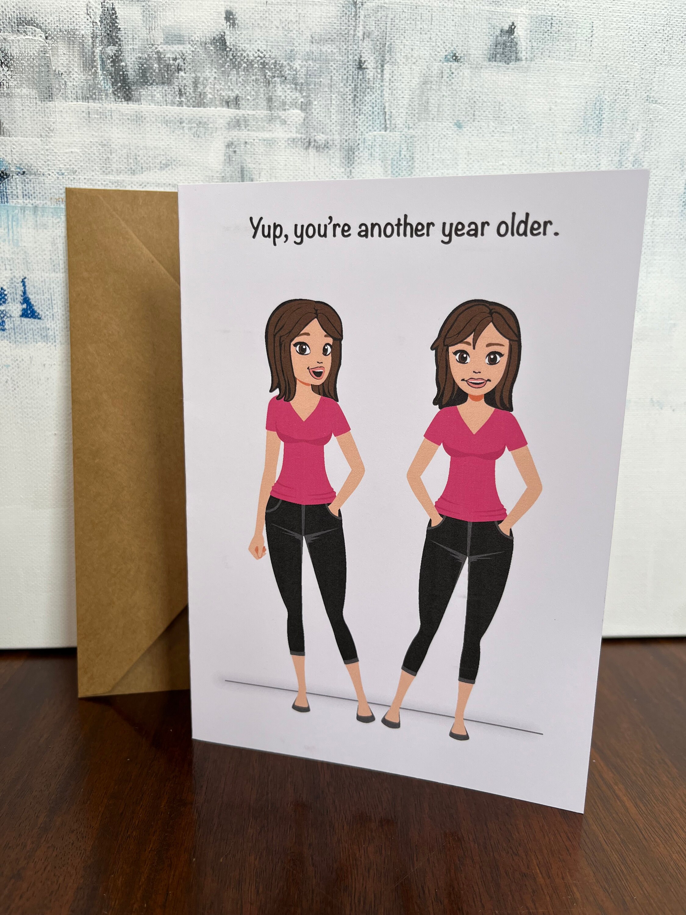 Funny Twin Birthday Card - Twin Birthday Card - Twin Card - Another ...