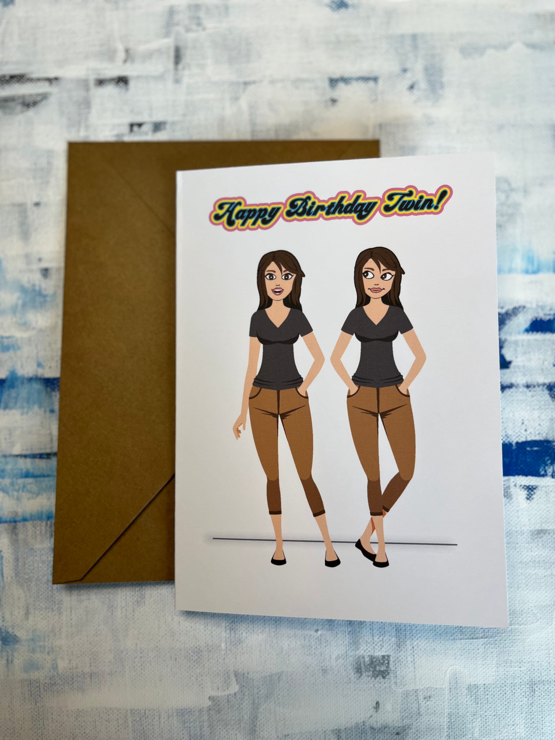 Funny Twin Birthday Card - Twin Birthday Card - Twin Card - No Friend ...