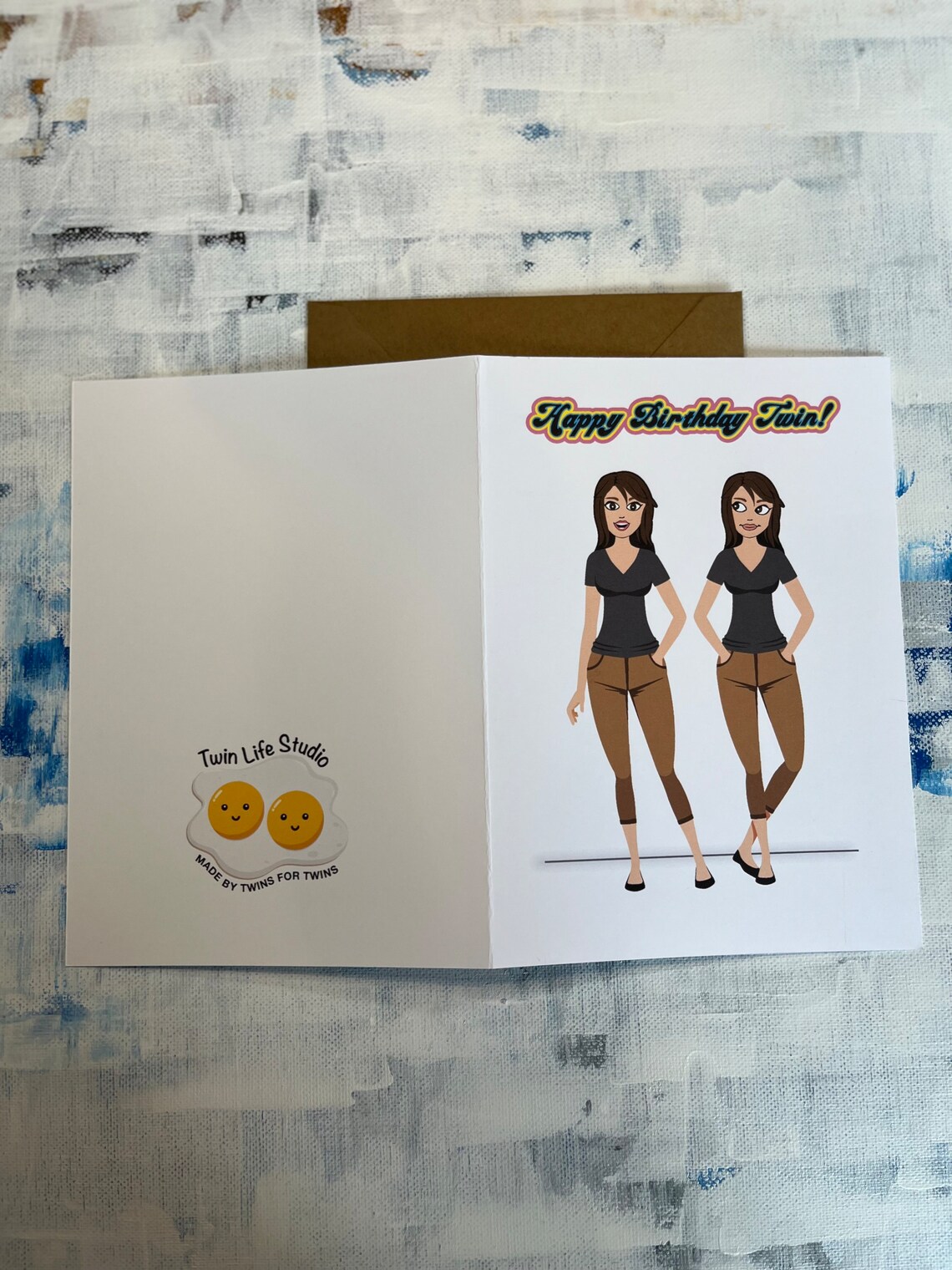Funny Twin Birthday Card - Twin Birthday Card - Twin Card - No Friend ...