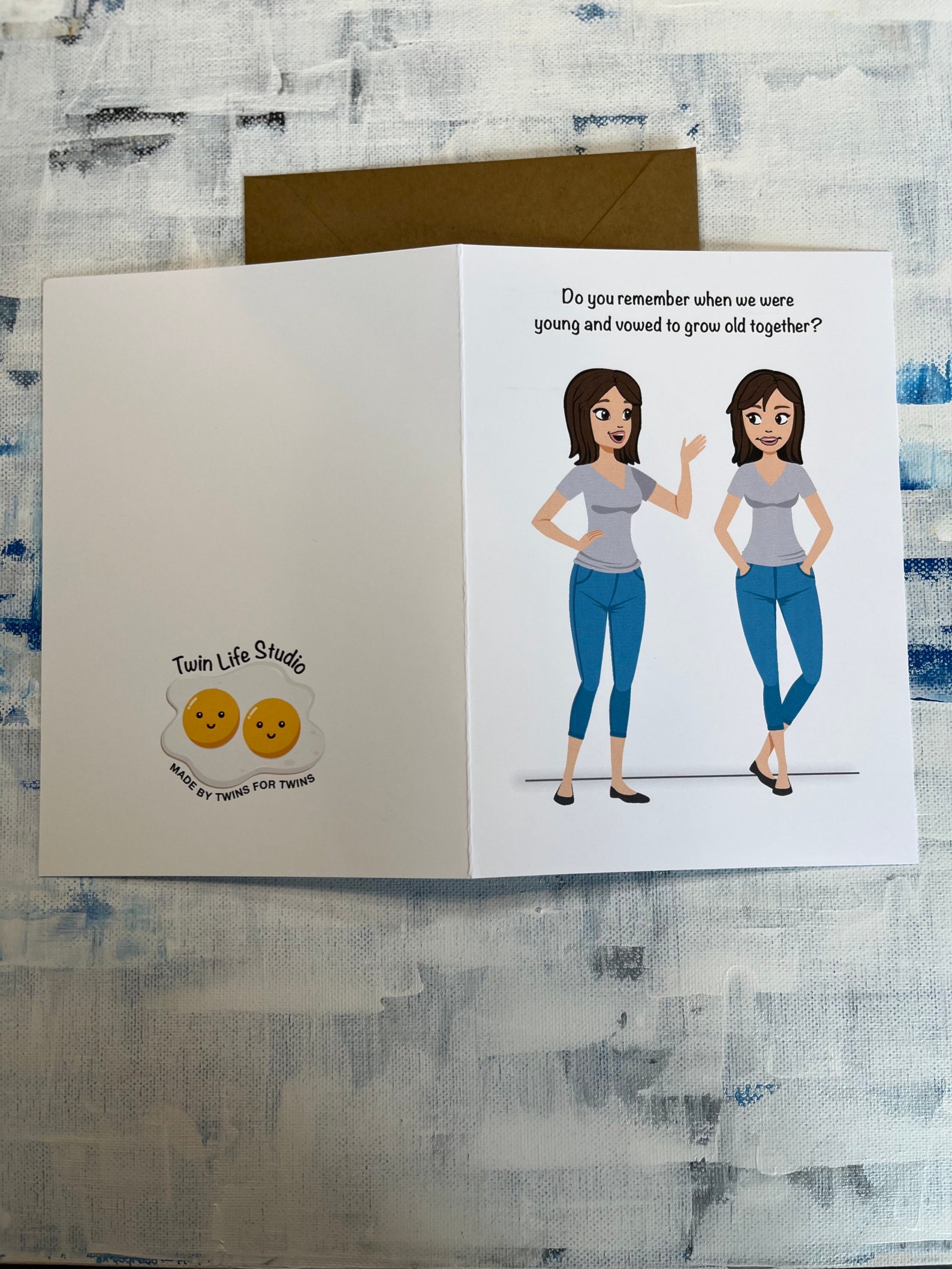 Funny Twin Birthday Card - Twin Birthday Card - Twin Card - Old ...