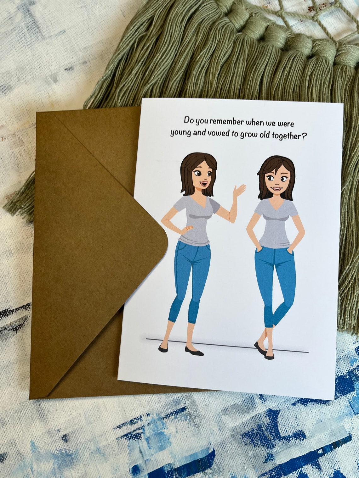 Funny Twin Birthday Card - Twin Birthday Card - Twin Card - Old ...