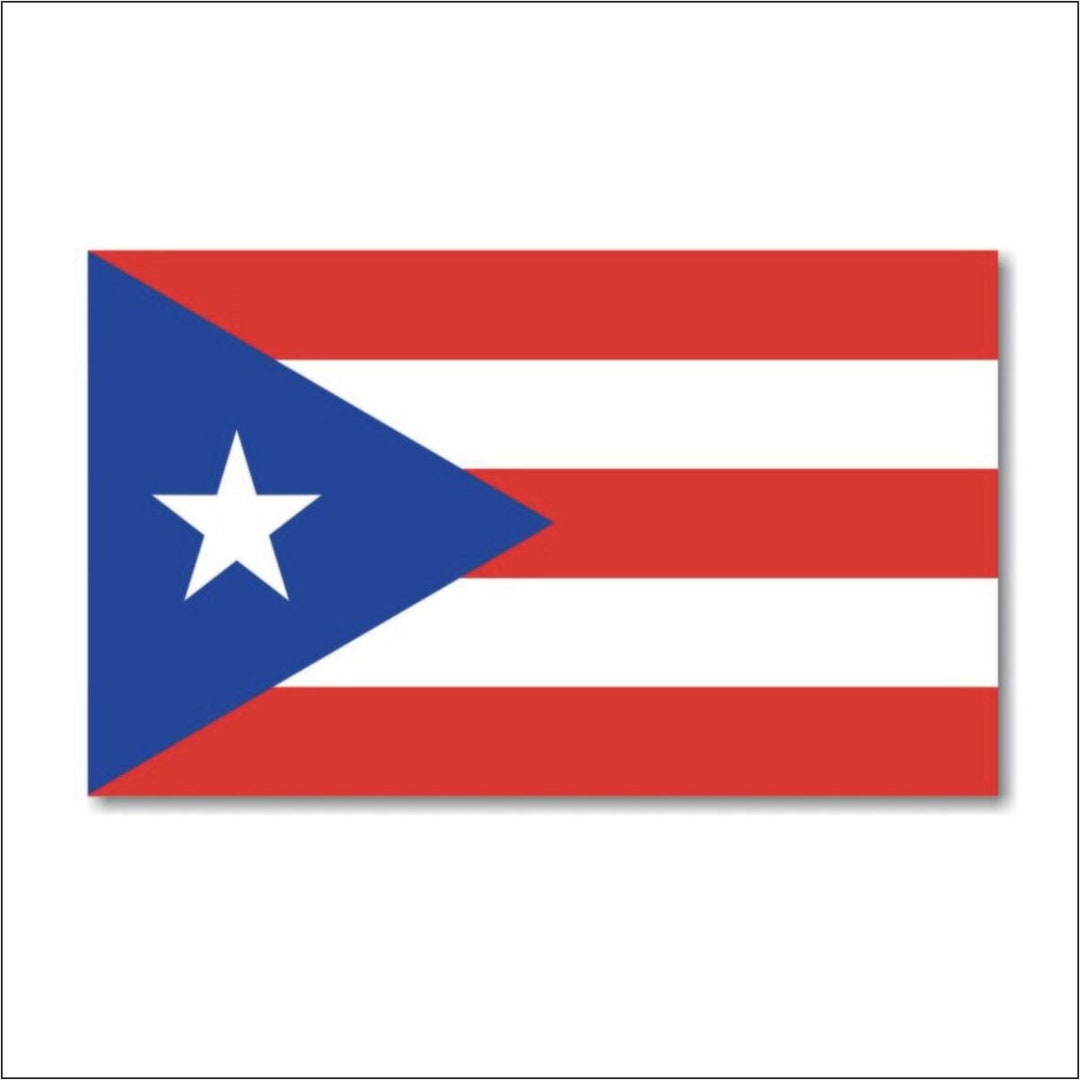 Puerto Rico Flag Precision Cut Decal / Sticker. - Etsy