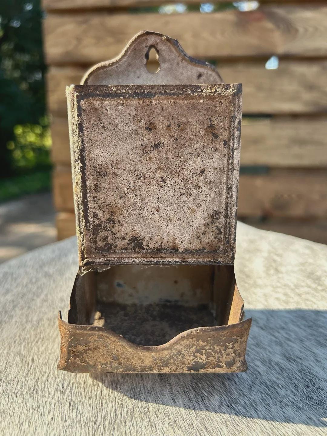 Vintage Tin Match Box Holder - Etsy