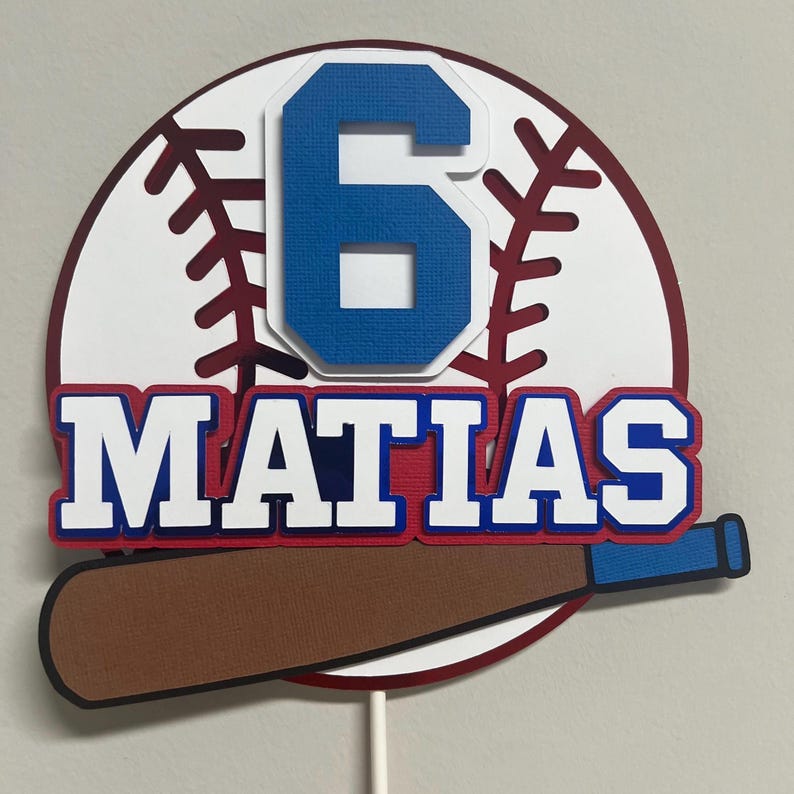 Baseball Cake Topper - Etsy