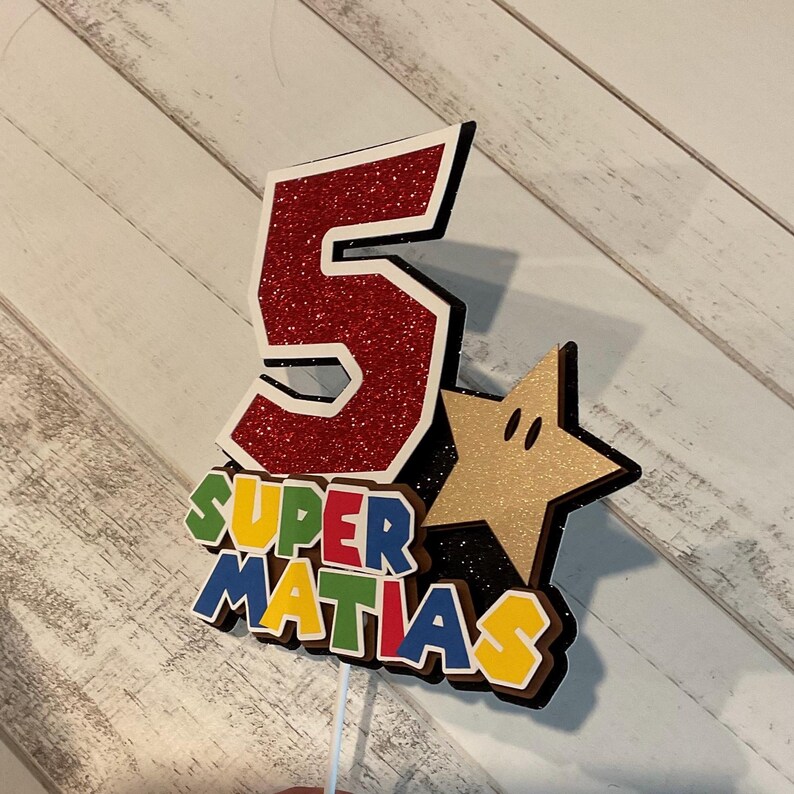 Mario Cake Topper - Etsy