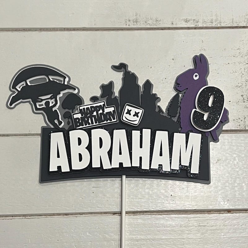 Fortnight Cake Topper - Etsy