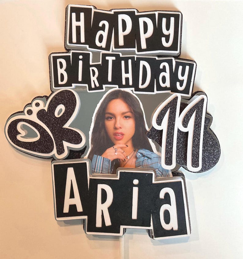 Olivia Rodrigo Cake Topper. - Etsy
