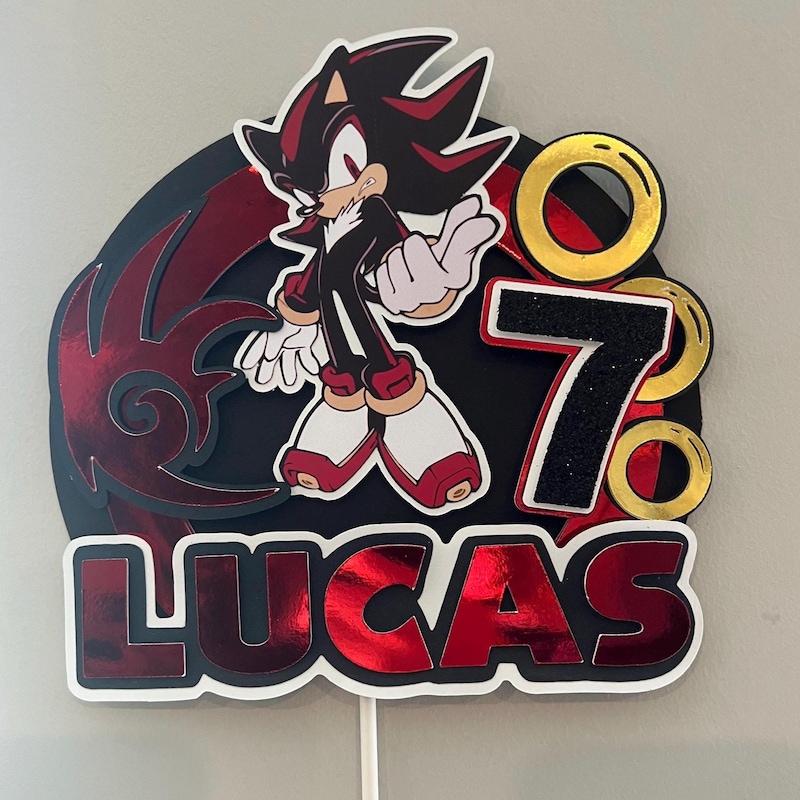 Sonic Cake Topper - Etsy