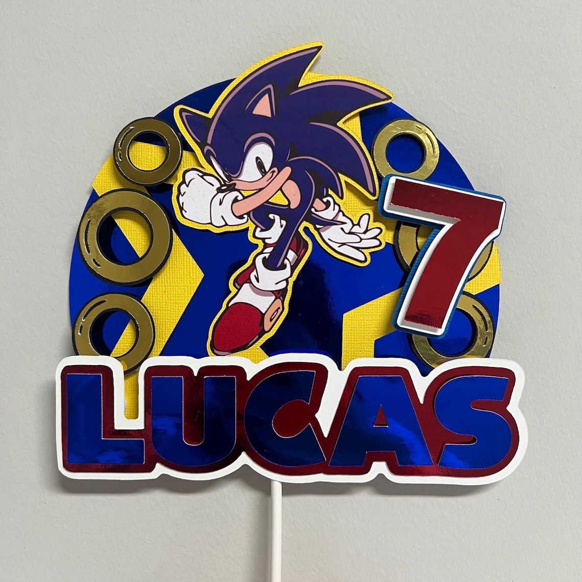 Sonic Cake Topper - Etsy