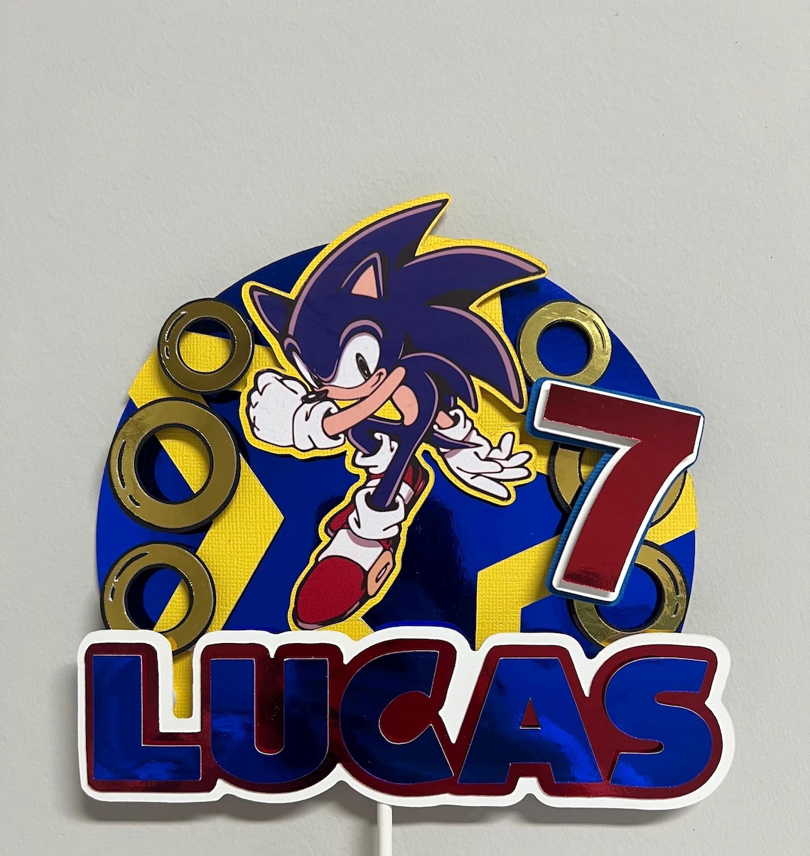 Sonic Cake Topper - Etsy