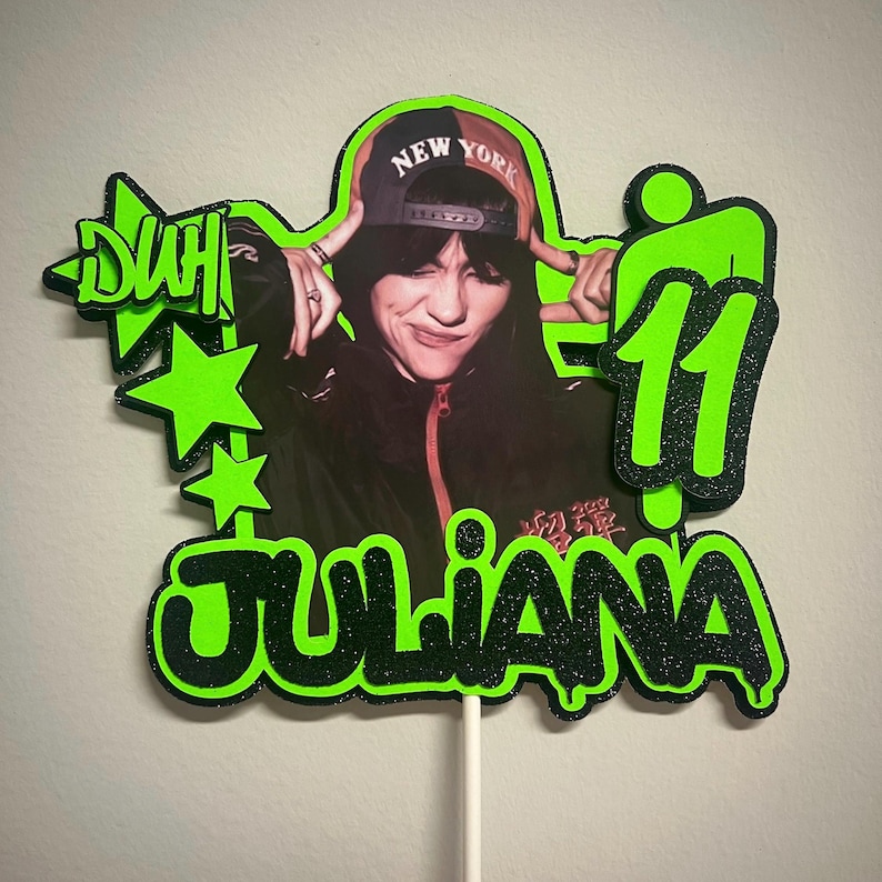 Singer Billie Cake Topper - Etsy