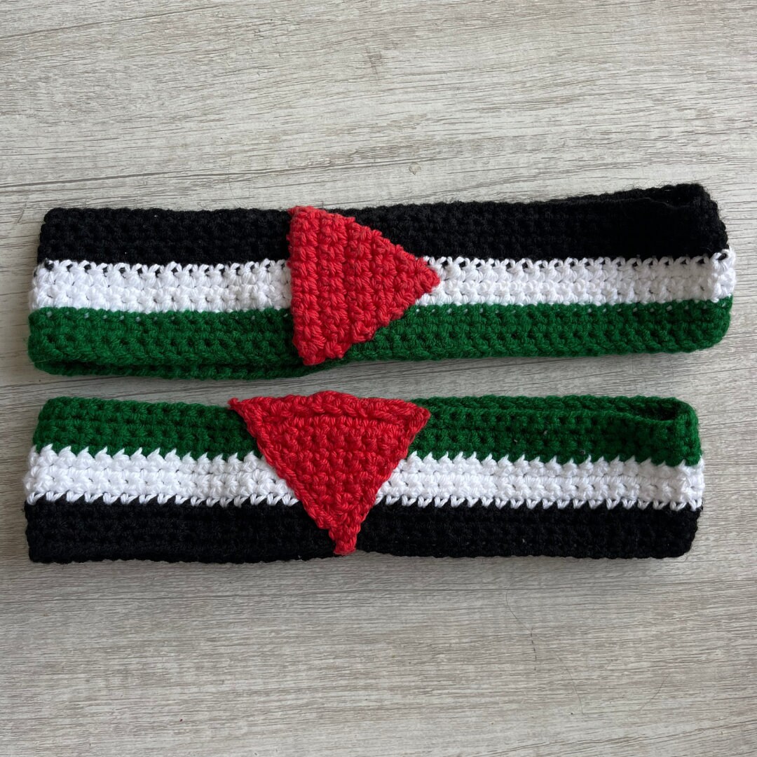 Palestine Flag Headband I Handmade Crochet Headband I Statement ...