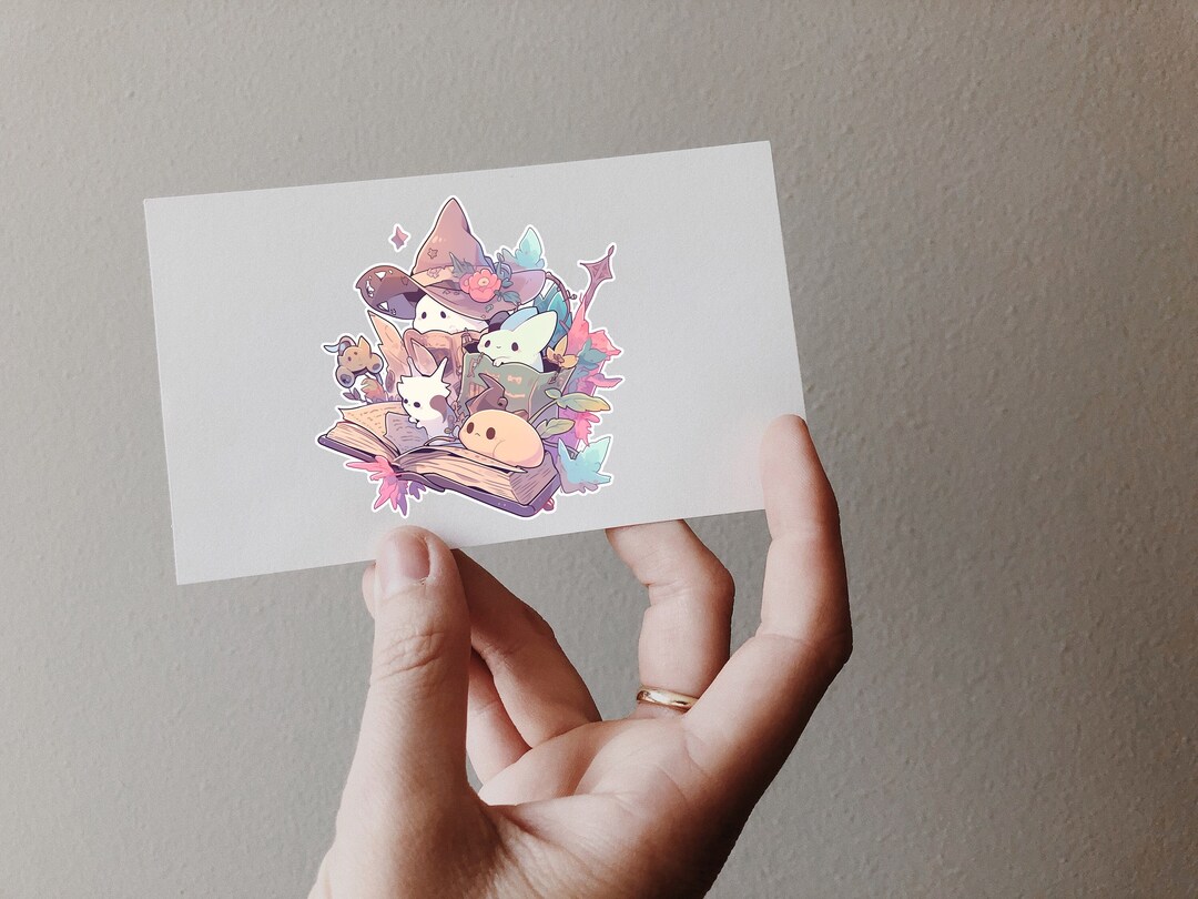 Dnd Spellbook Ghost Sticker Halloween Inspired Dungeons and - Etsy