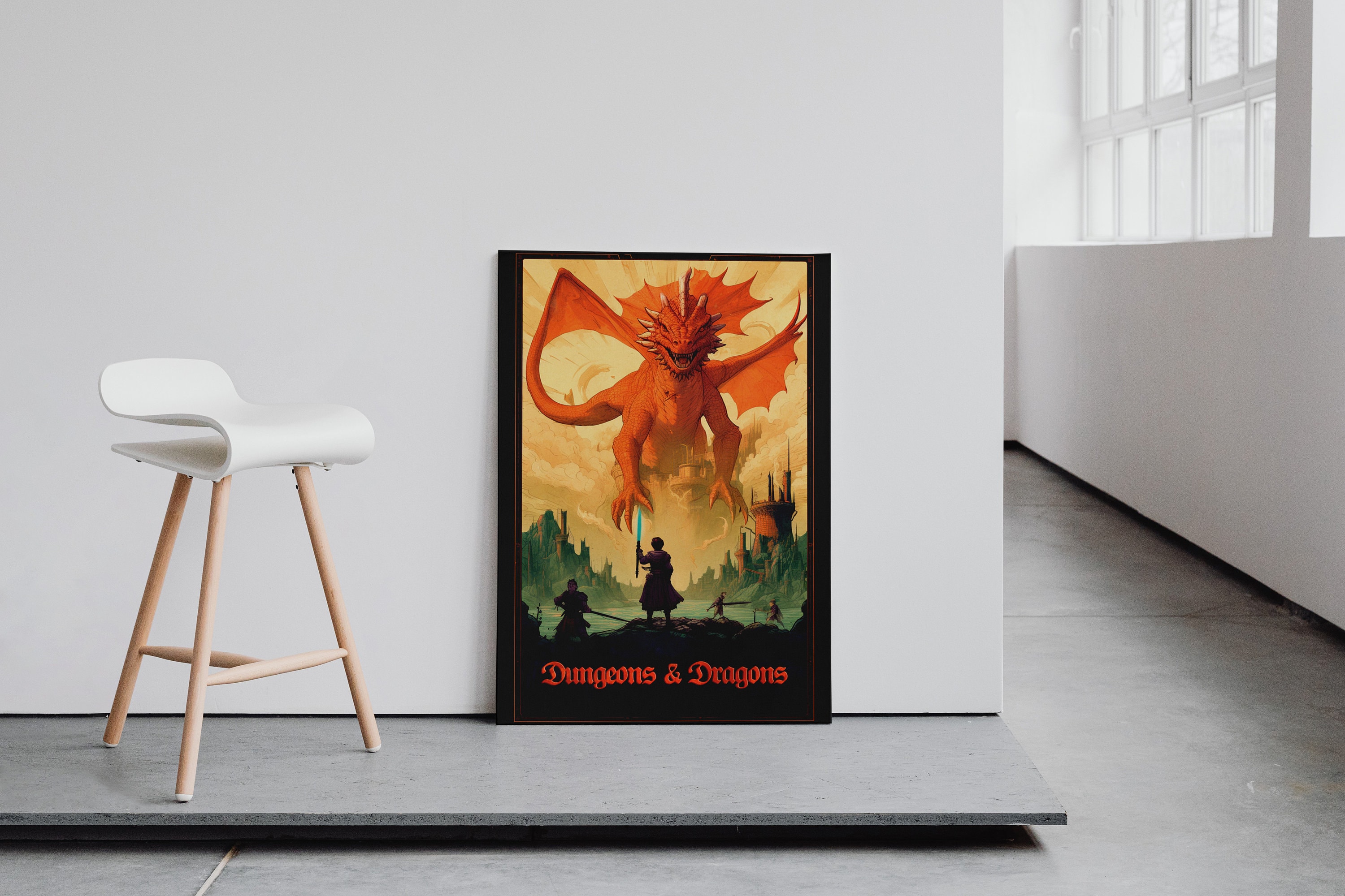 Dnd Movie Scene Poster Dungeons and Dragons Wall Art - Etsy