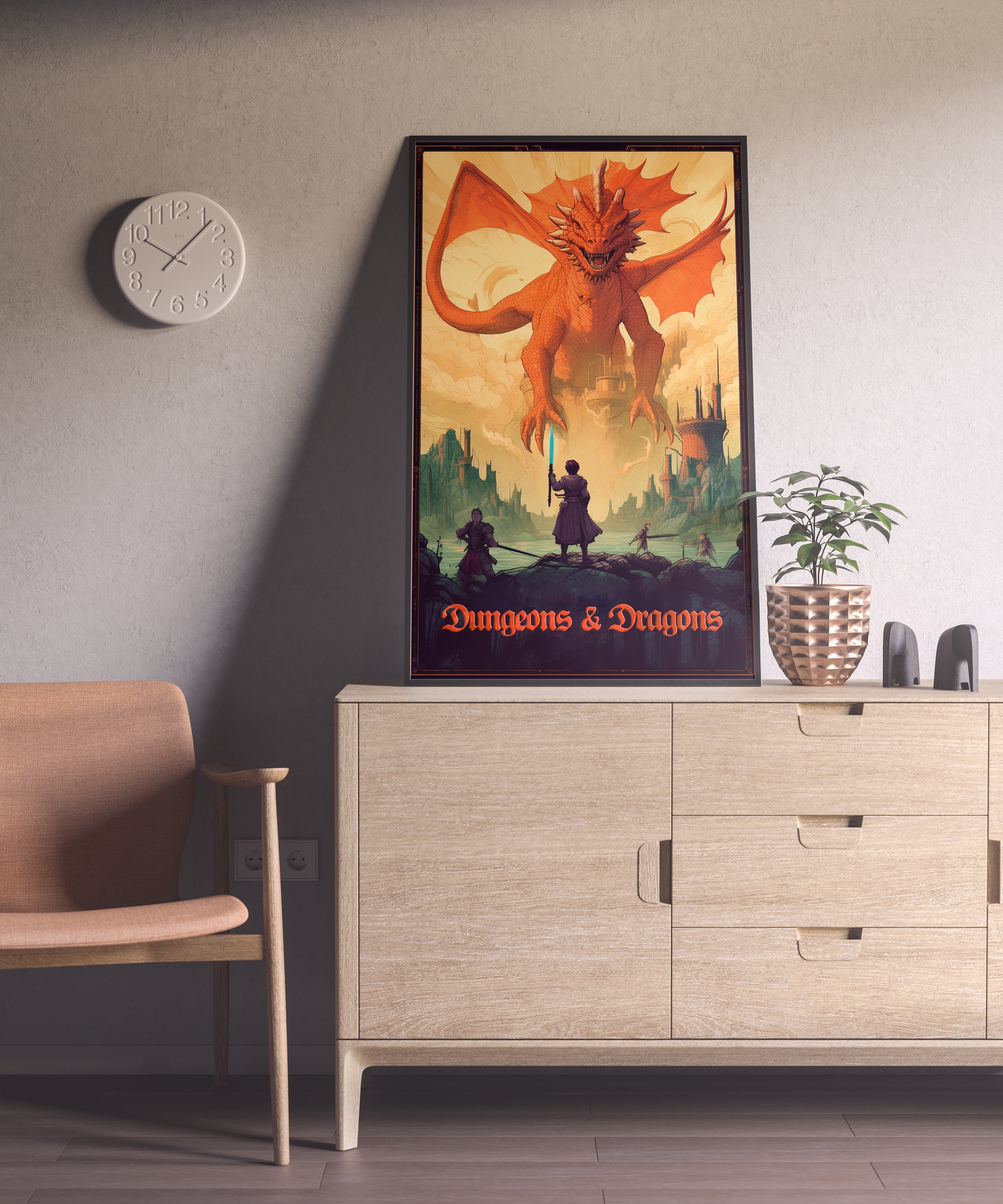 Dnd Movie Scene Poster Dungeons and Dragons Wall Art - Etsy