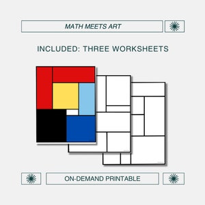 Piet Mondrian-inspired Math Activity: Exploring Area in the - Etsy