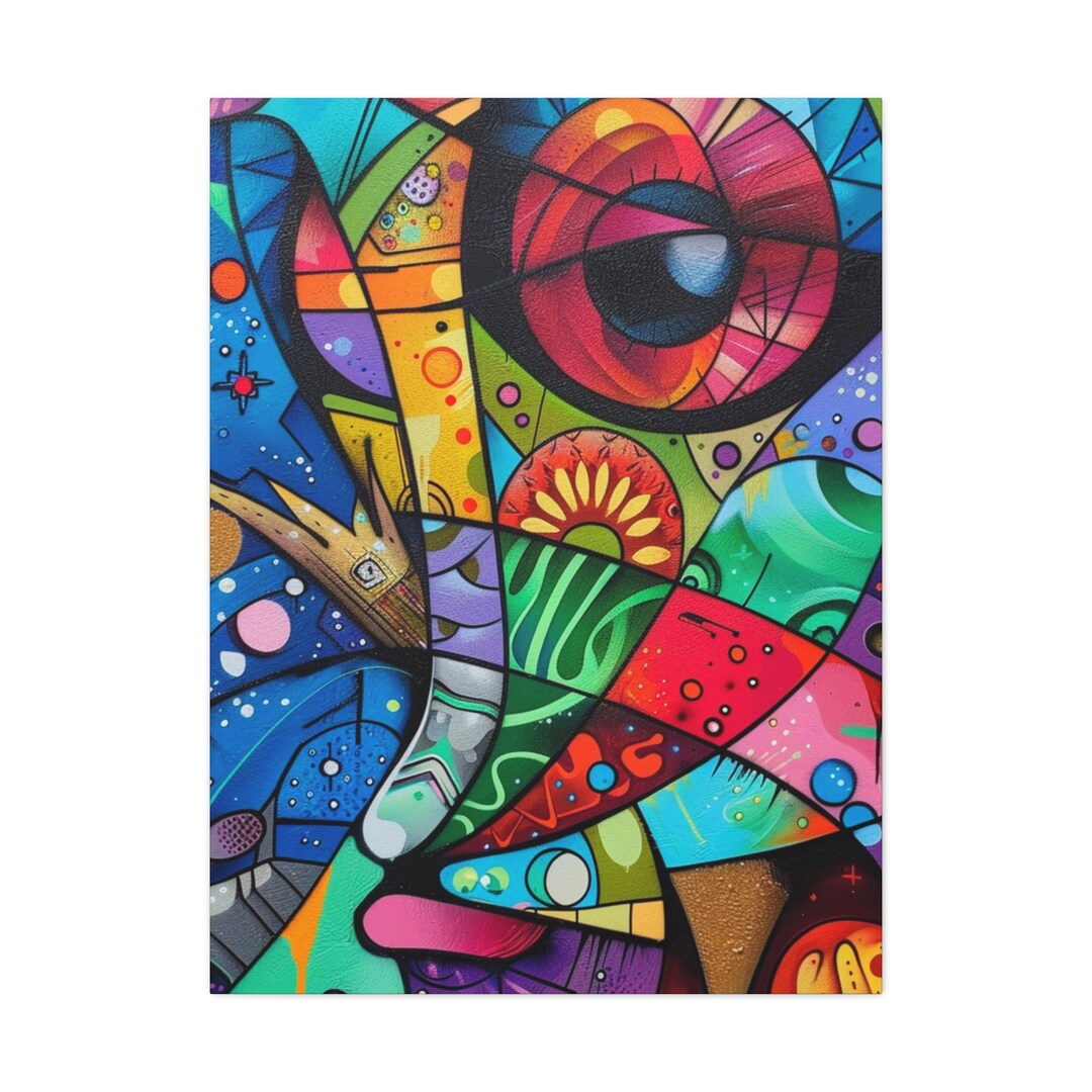 SCI-FI ART on Canvas kaleidoscopic Vision Abstract Art Wall Art Modern ...