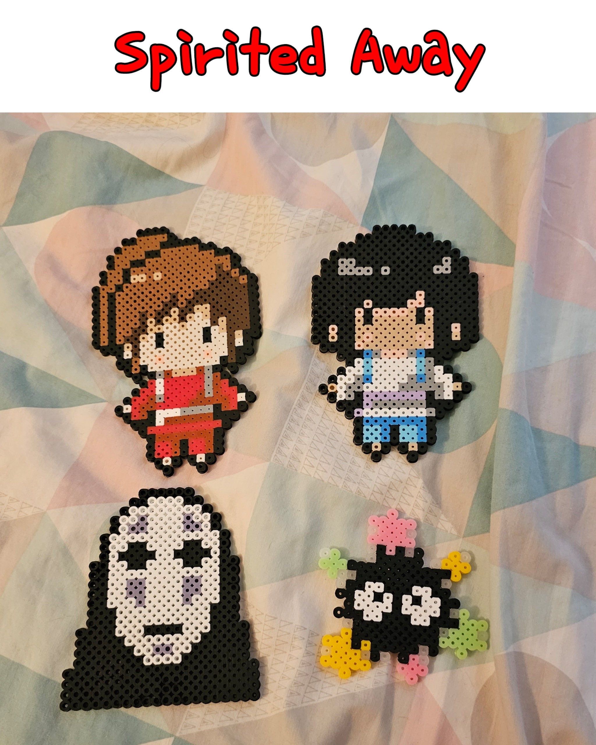 Studio Ghibli Character Perler Bead Art - Etsy