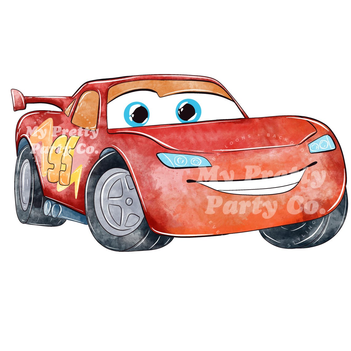Editable Cars Lightning Mcqueen Image Racing Party, Digital Download - Etsy