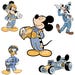 Mickey Blue Roadster Racer PNG, Racing Party Mickey Digital Download ...