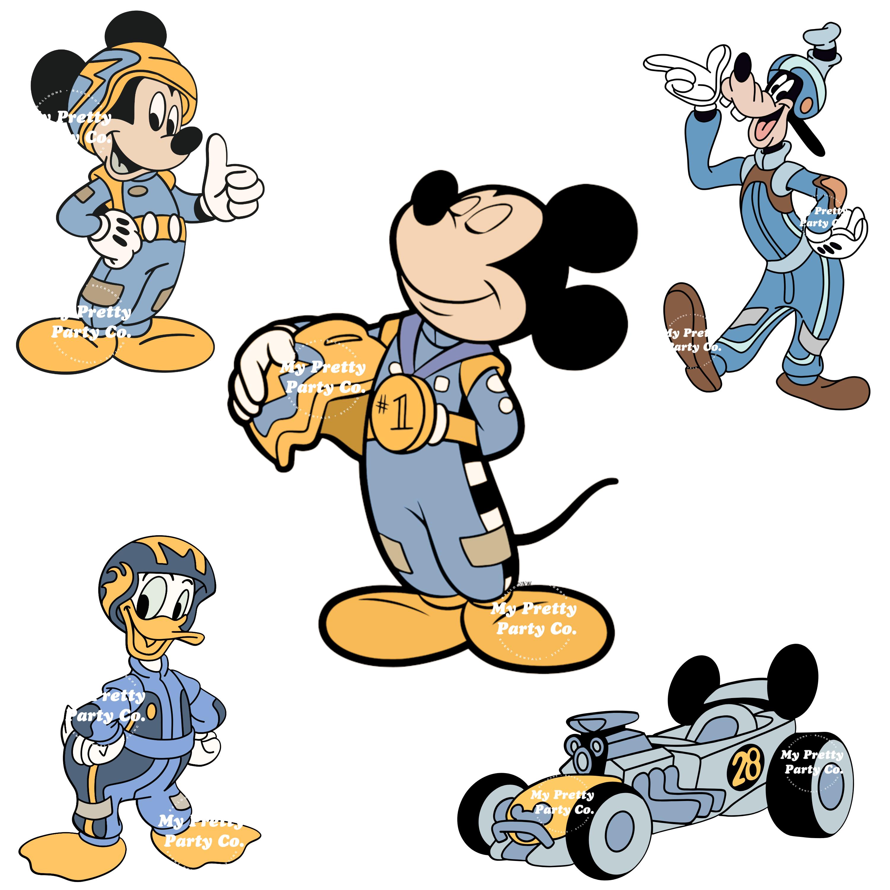 Blue Mickey Mouse Logo