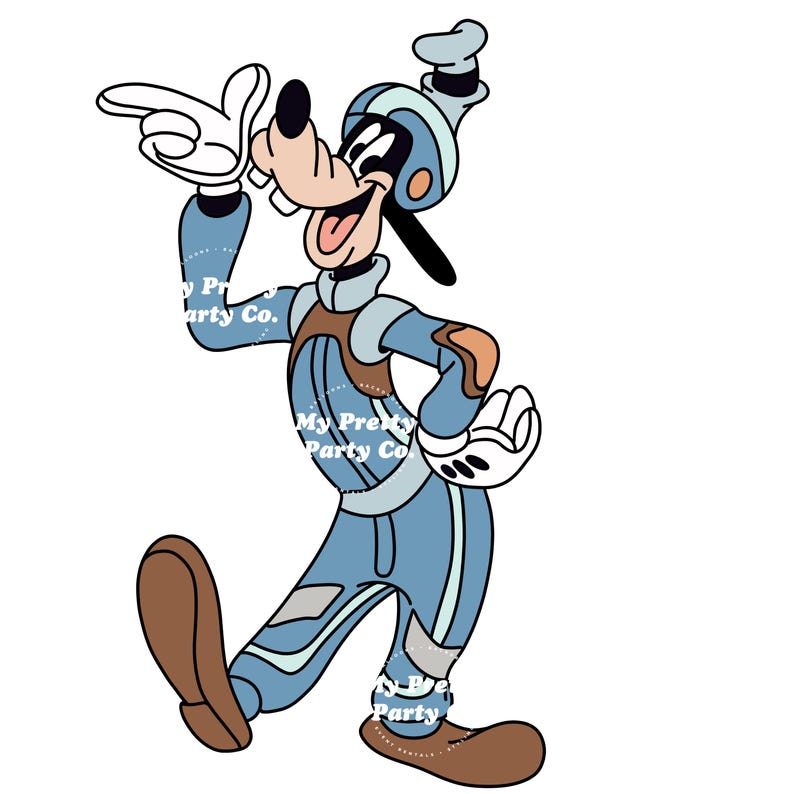 Mickey Blue Roadster Racer PNG, Racing Party Mickey Digital Download ...