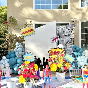 Spider Man Super Hero Welcome Sign- Birthday Welcome Sign - Spider-man ...