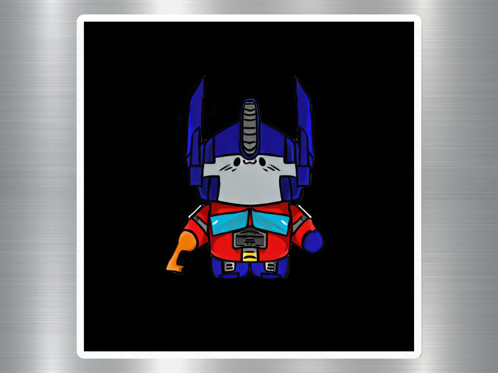 Cute Cartoon Robot Sticker, Fun Vinyl Decal for Laptops, Water Bottles ...