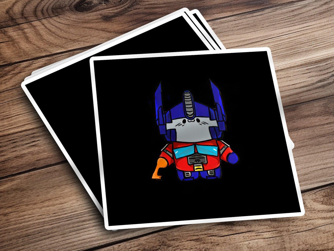 Cute Cartoon Robot Sticker, Fun Vinyl Decal for Laptops, Water Bottles ...