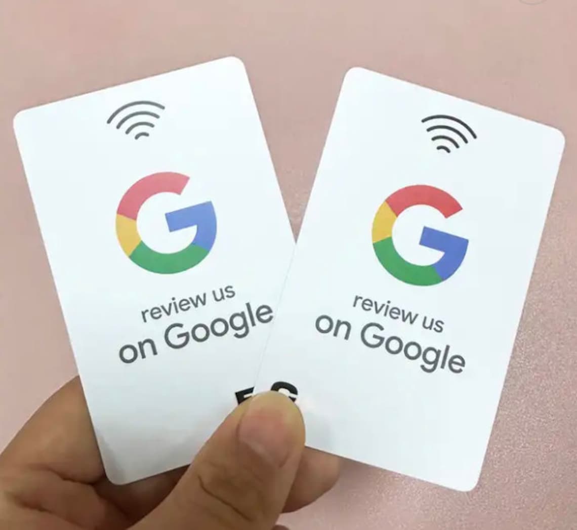 Google NFC Review Card - Etsy