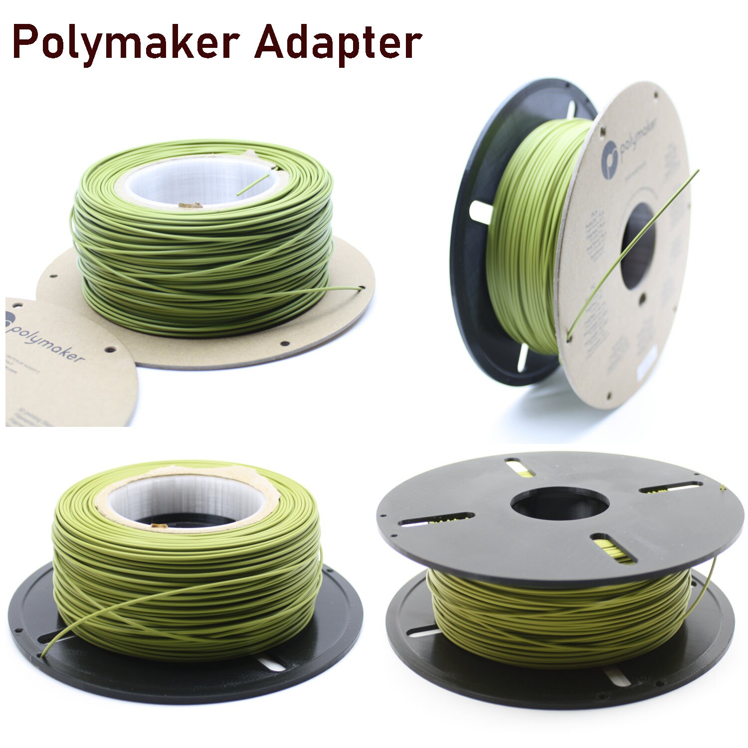 Filamentspulen Bambu Lab AMS, Adapter F Esun Polymaker Fiberlogy ...