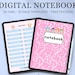 Portrait Digital Notebook, Goodnotes Notebook With Tabs, Hyperlinked ...