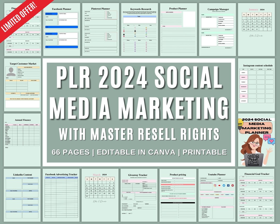 Social Media Planner Business Marketing Social Media Plan Instagram ...