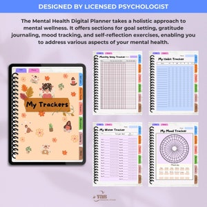 Mental Health Planner (designed by Psychologist), Mental Health Journal ...