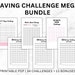 Money Saving Challenge, Savings Tracker Printables, Savings Tracker ...