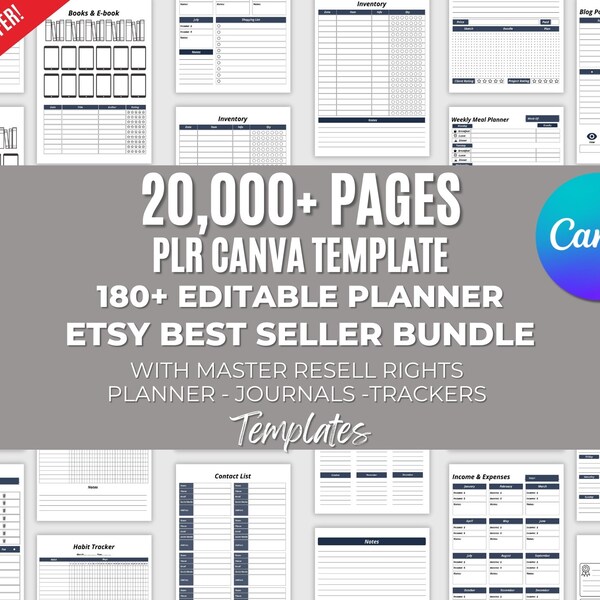 Planner Canva Template - Etsy