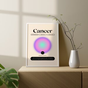CANCER Star Sign Instant Download Print, Zodiac Printable, Spiritual ...
