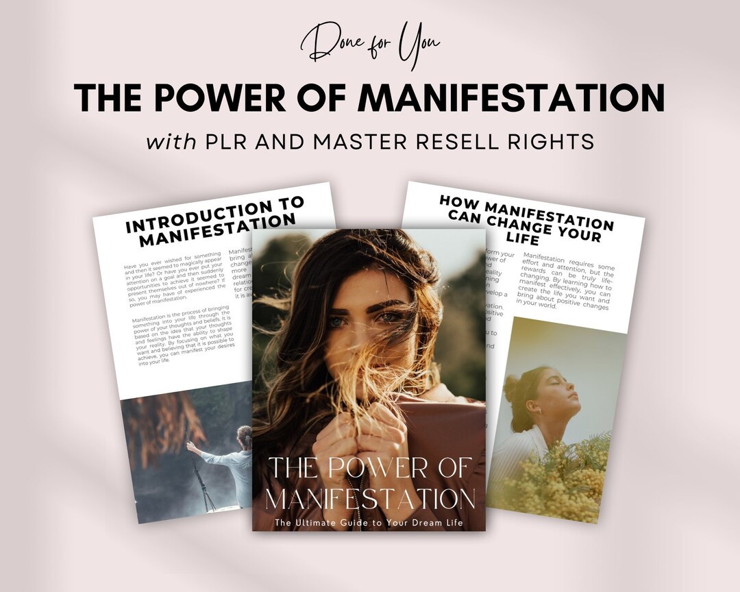 Manifestation Guide, Master Resell Rights MRR, Private Label Rights PLR ...