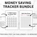 Money Saving Challenge, Savings Tracker Printables, Savings Tracker ...