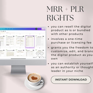 PLR Digital Planner, Plr Self Care & Anxiety Planner, Master Resell ...