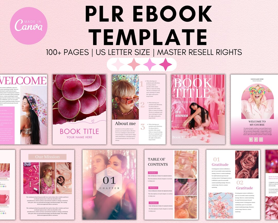 PLR Ebook Template, PLR Canva Template, PLR Ebook, Plr Digital Product ...
